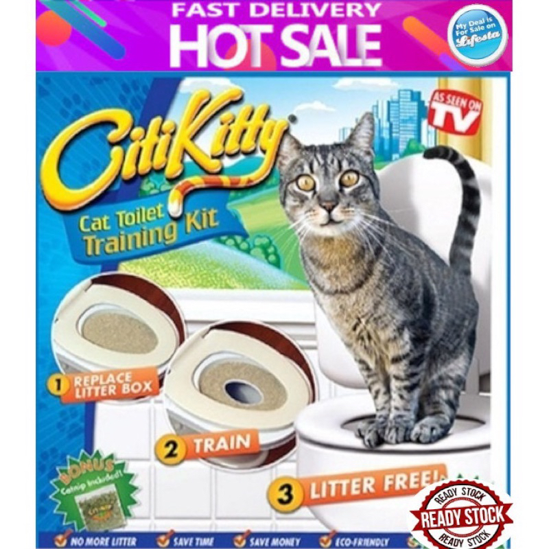 Lifesta As seen on TV Cat Toilet Training Kit by CitiKitty for Pet Cat ...