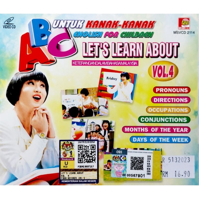Let's Learn About ABC (Original VCD )(Malay Version) | Shopee Malaysia