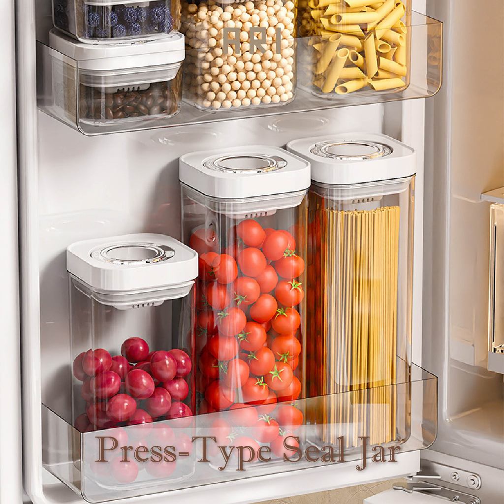 ARI Press-Type Seal Jar Silicone Airtight Multipurpose Stackable Food ...
