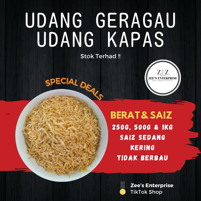 🔥READY STOCK🔥UDANG GERAGAU/KAPAS/BUBUK 250G 500G 1KG | Shopee Malaysia
