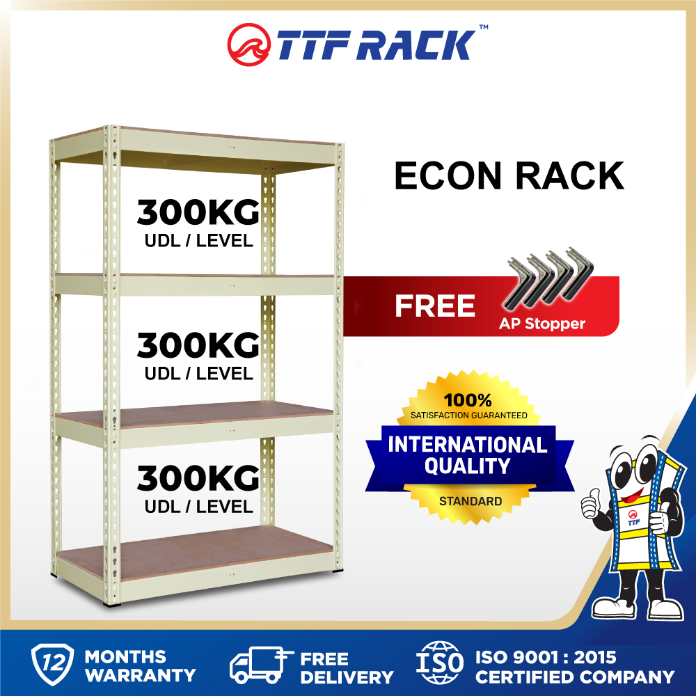 TTF Rack™️ E-BOLTLESS RACK H152-244cm /Storage Rack Rak Besi Warehouse ...