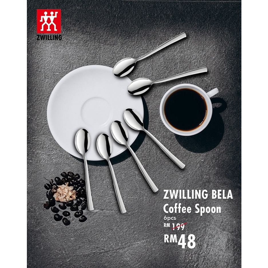 Zwilling Bela Coffee Spoon 6pcs Set | Shopee Malaysia