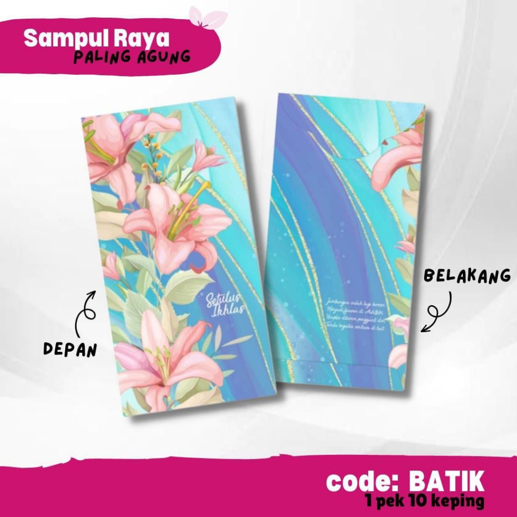 [10 KEPING 1 PAK] SAMPUL RAYA 2024 SIZE BESAR RM50 TEBAL SAMPUL AMPAU ...