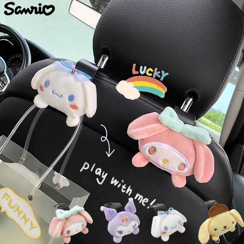 Melody Kuromi Cinnamoroll Pom Pom Purin Car Back Seat Hook Head Rest ...