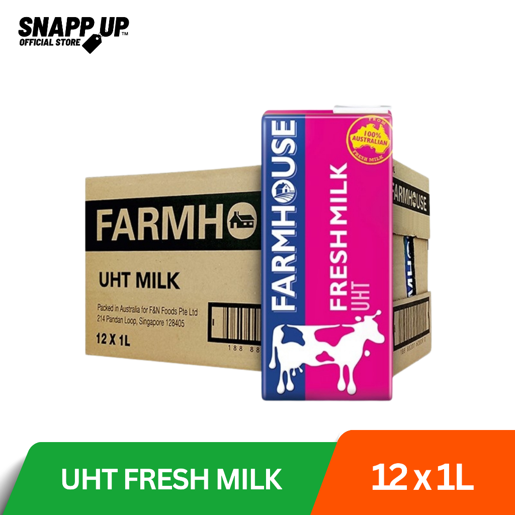 Farmhouse UHT Fresh Milk/Low Fat Milk 1L x 12 | Shopee Malaysia