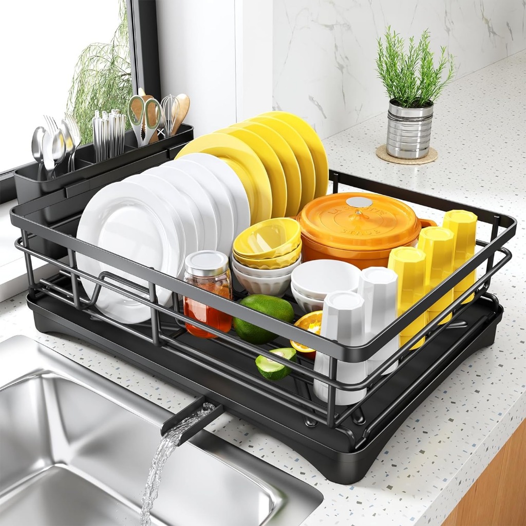 JK HOME Japanese Style Minimalist 1 Tier Dish Rack Drainer Nordic ...
