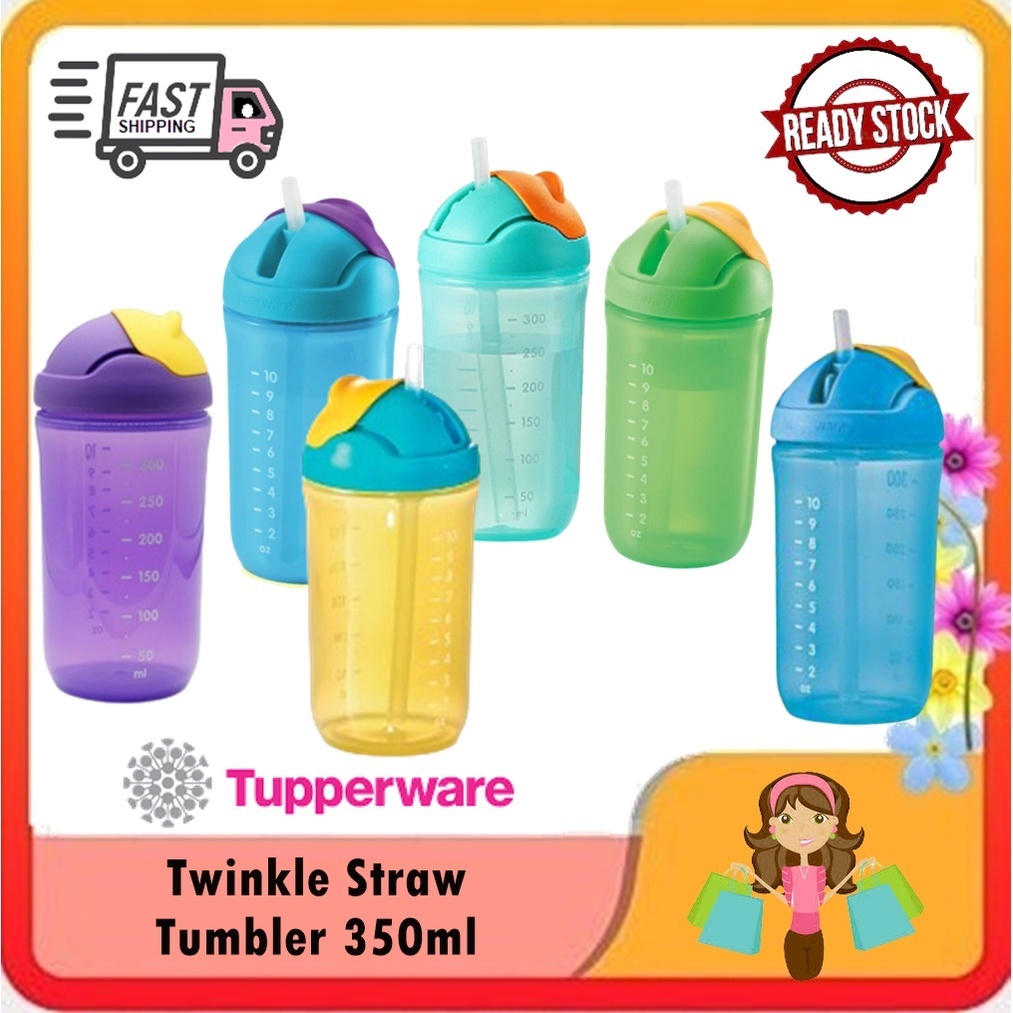 Tupperware Twinkle Straw Tumbler 350ml (1) | Shopee Malaysia