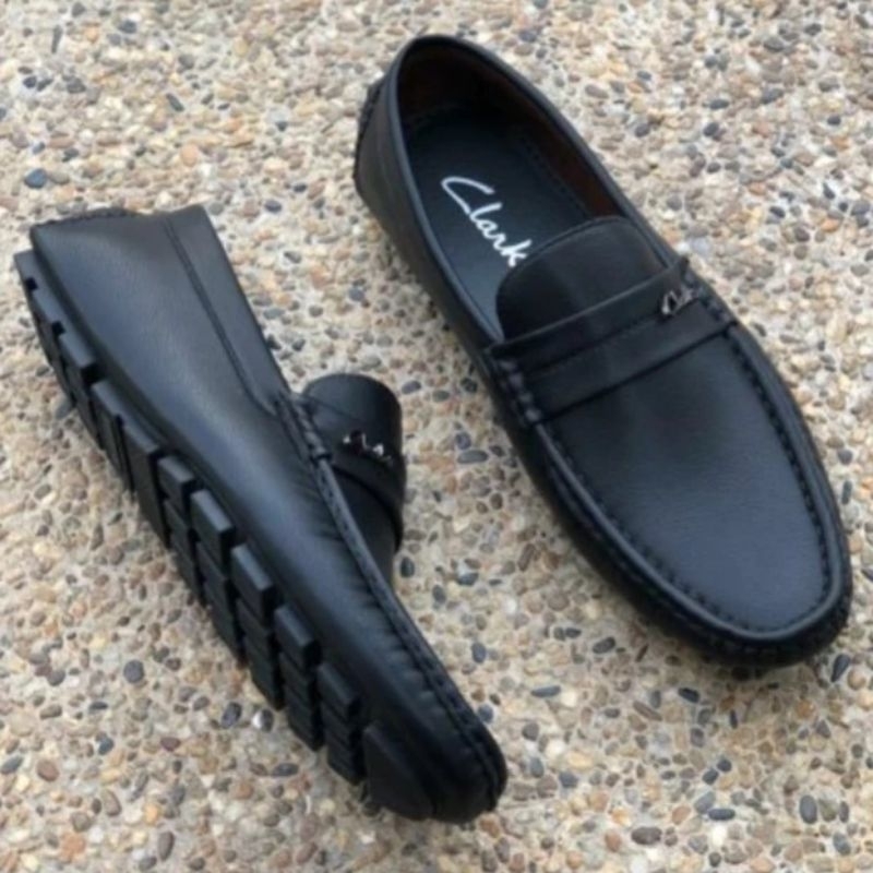 Clarks Lofer, Pure Leather, Comfortable, Durable, Kasut Kulit Clarks ...