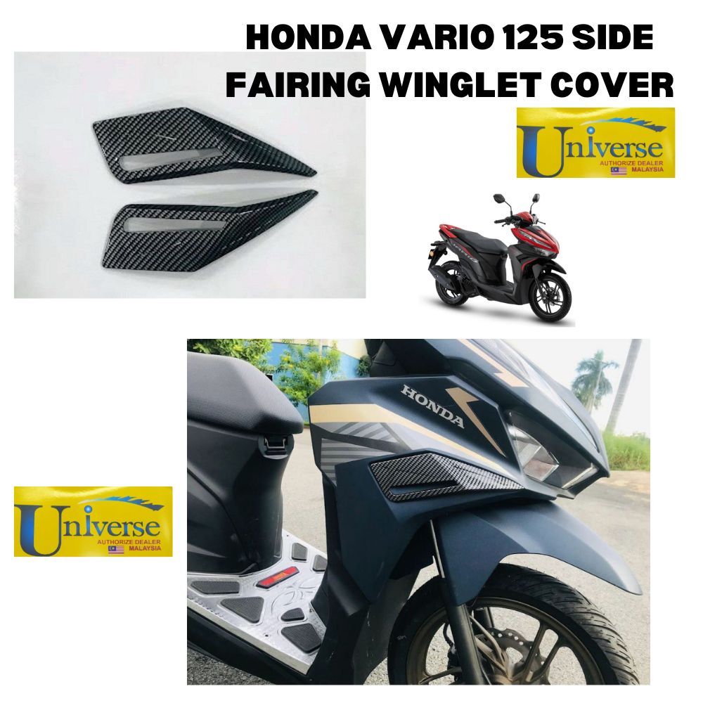 HONDA VARIO 125 CLICK 125i SIDE FAIRING WINGLET COVER CARBON | Shopee ...