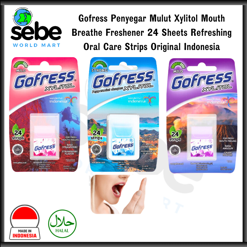 Gofress Penyegar Mulut Xylitol Mouth Breathe Freshener 24 Sheets ...