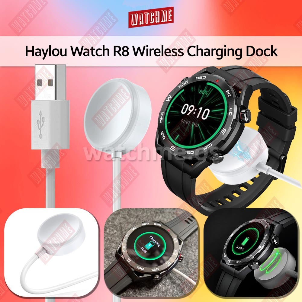 Haylou Watch R8 Wireless Charging Dock, Smartwatch USB Cable 60cm (3 Months Warranty of Charger ...