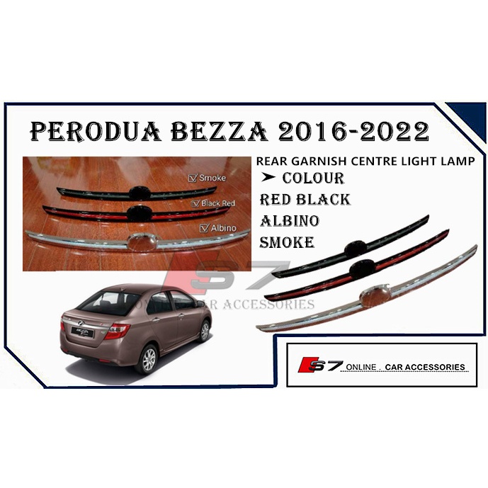Perodua Bezza (2016-2024) Rear Garnish LED Trunk LED Tail Lamp Tail ...