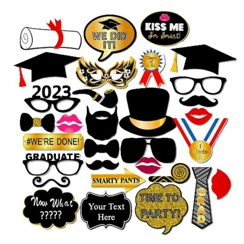 New Arrival Graduation Party Props Hari Graduasi Alat Pereka Hari Jadi ...
