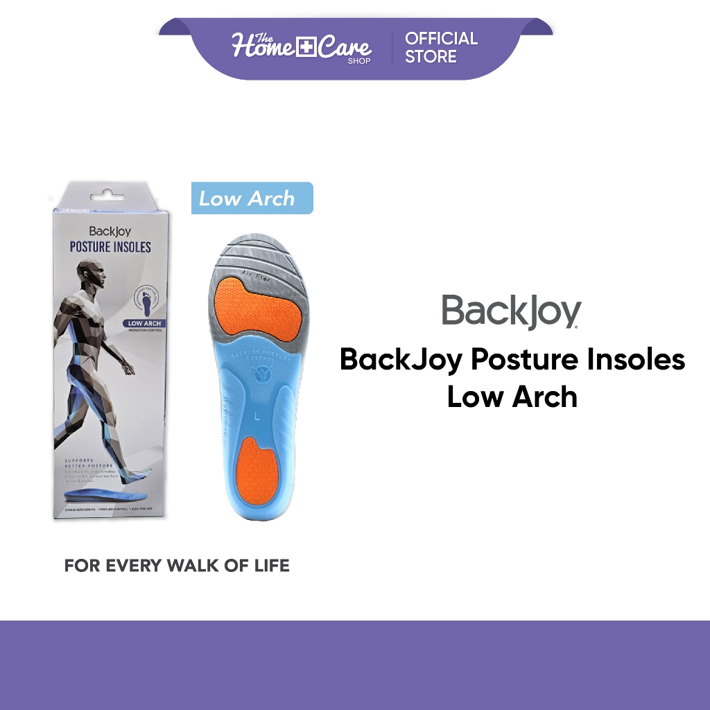 BACKJOY Posture Insoles Low Arch: Blue/L.Blue | Shopee Malaysia
