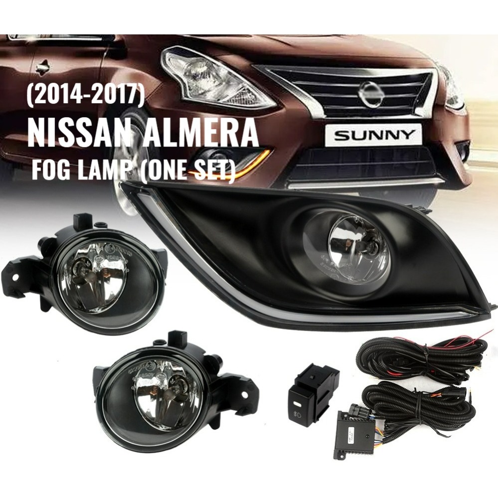Nissan Almera N17 2012 2014 Year Front Bumper Fog Lamp Light Spotlight ...