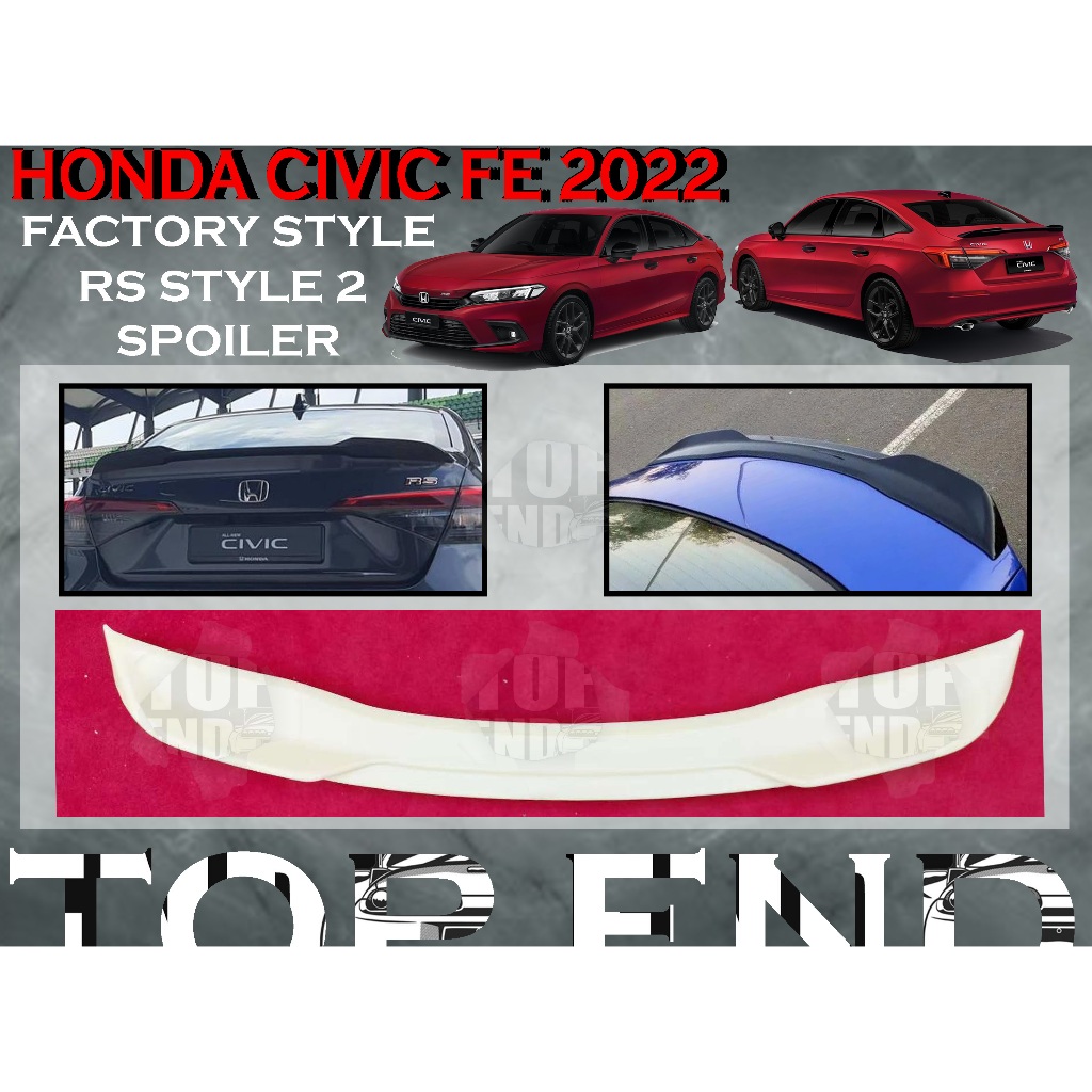 HONDA CIVIC FE 2022 11th GEN RS STYLE SPOILER REAR TRUNK SPOILER ...