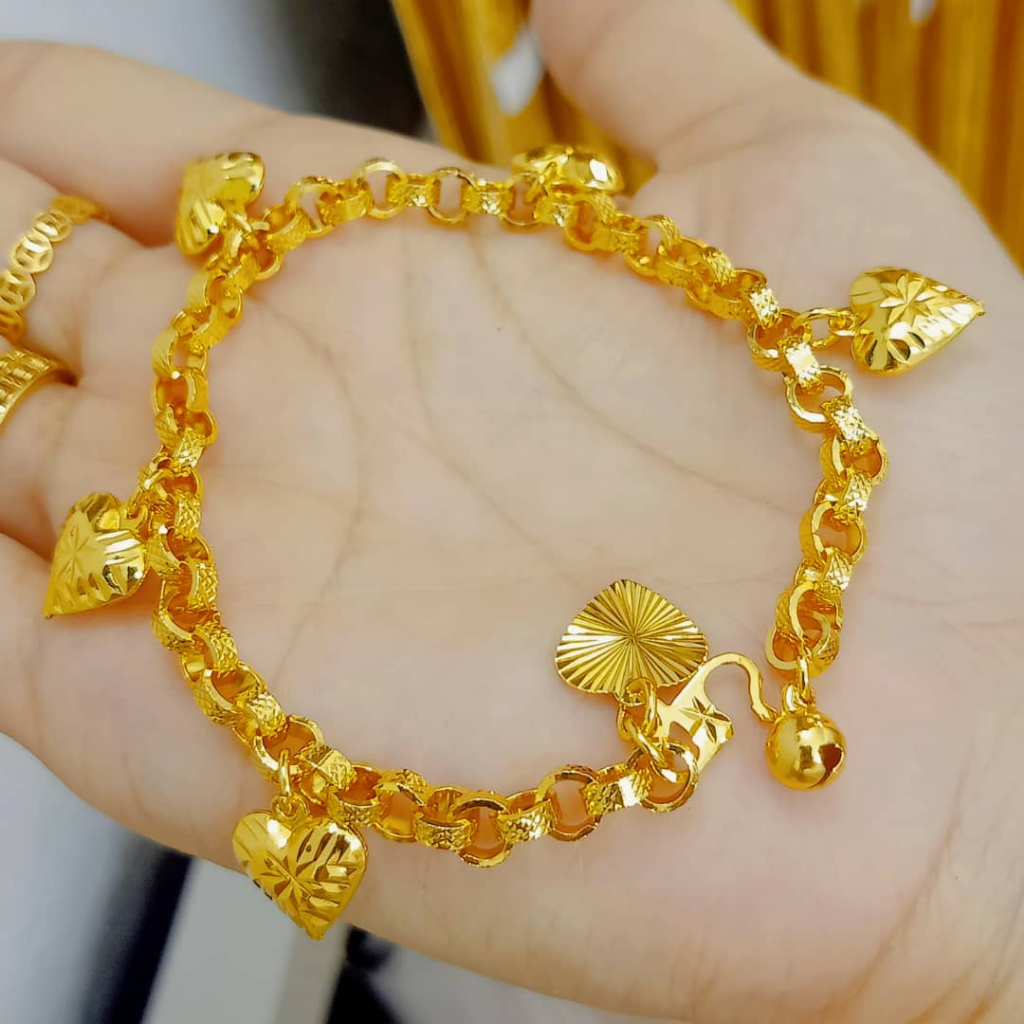 Rantai Tangan Emas Bangkok Bracelet GOLD PLATED | Shopee Malaysia