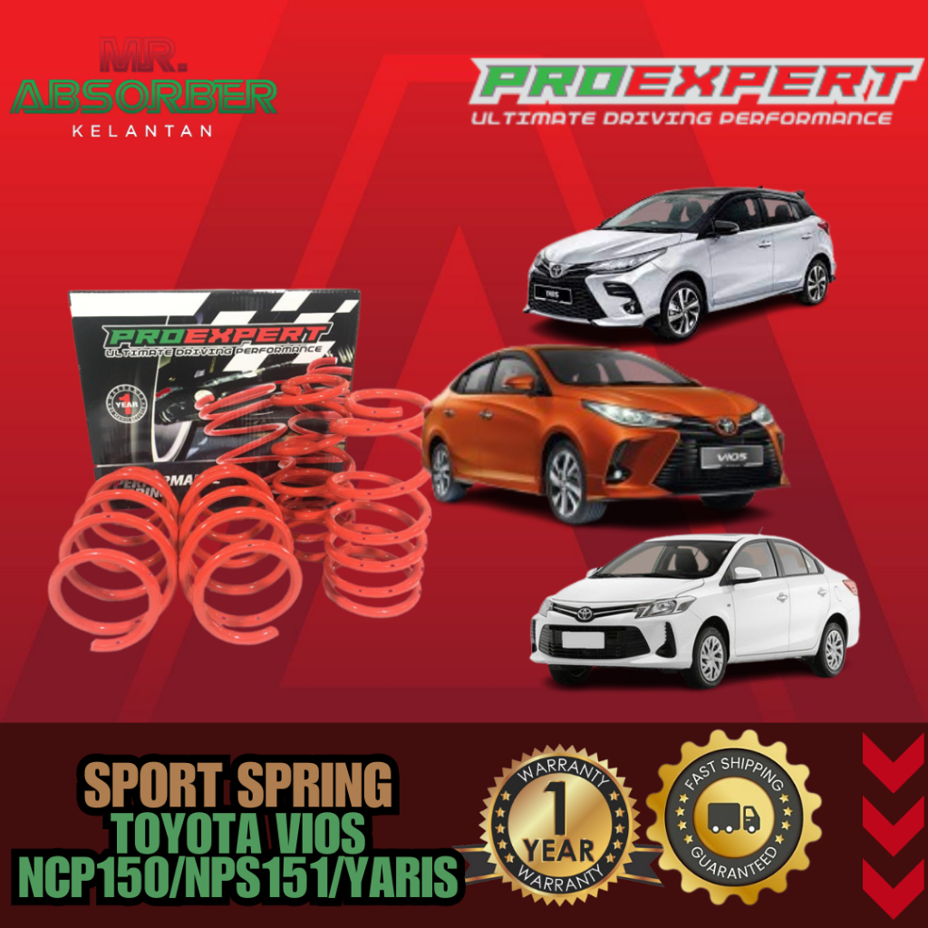 SPRING SPORT PRO EXPERT TOYOTA Vios New 2023 YARIS 2019-2023/VIOS NCP 150/VIOS NSP151 | Shopee ...