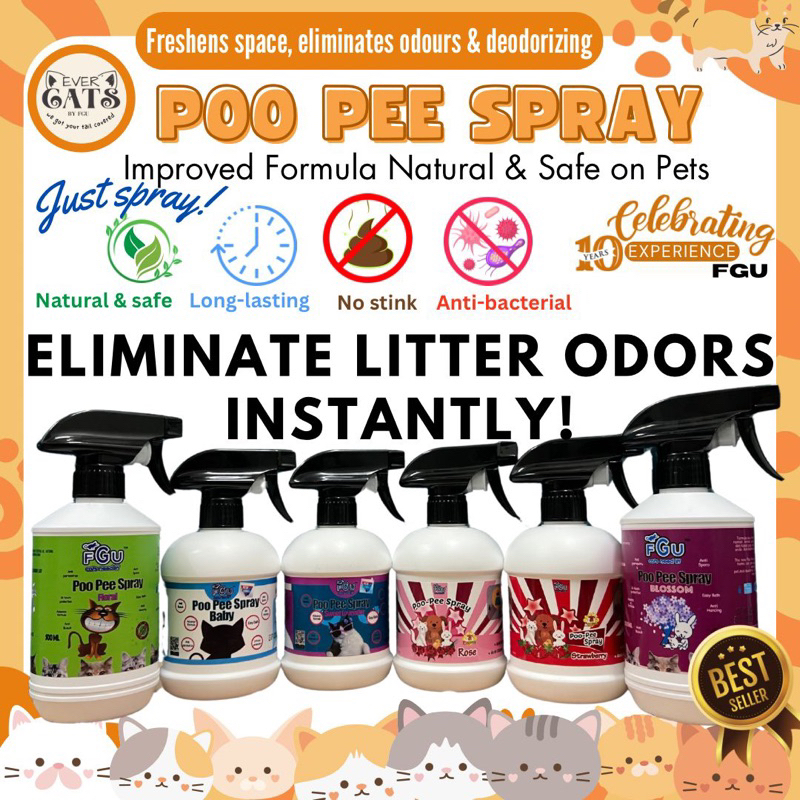 POO-PEE SPRAY (500ml) Penghilang Bau Hancing Kencing dan Bau Busuk ...
