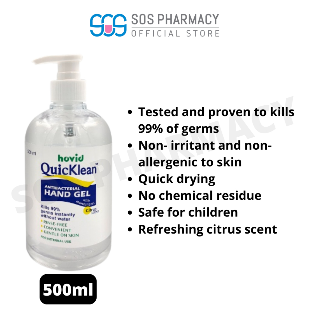 Quicklean Antibacterial Hand Sanitizer (500ml) | Shopee Malaysia
