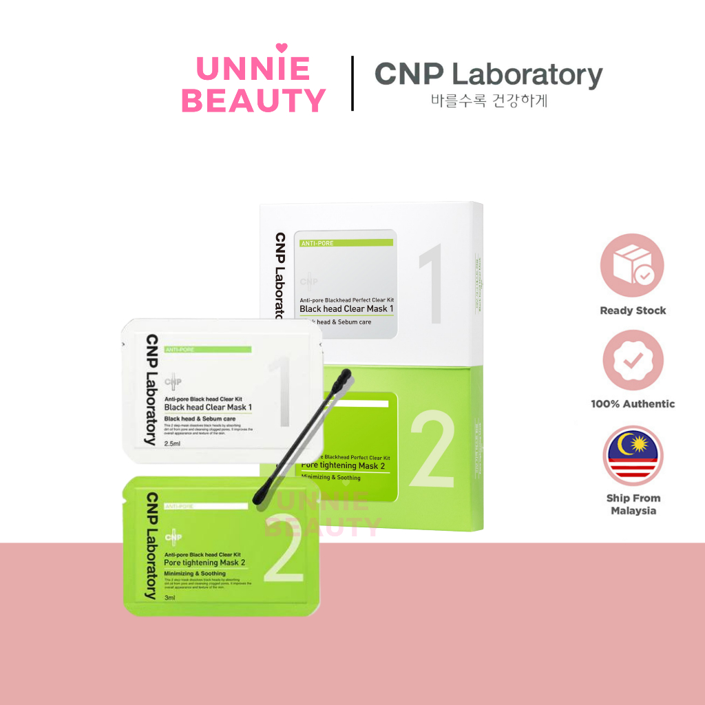 CNP Anti-Pore Black Head Perfect Clear Kit 4set / 10set 祛黑头鼻贴 | Shopee ...