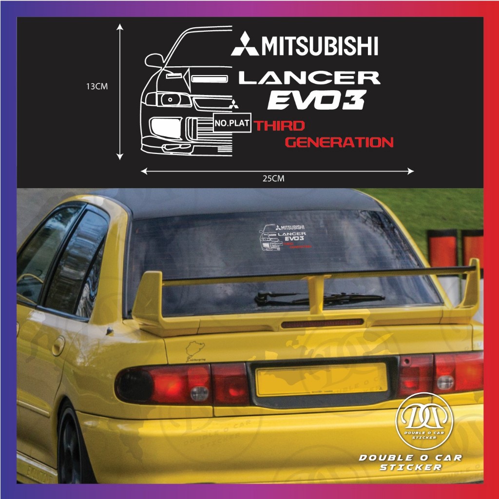 [Ready Stock]Mitsubishi EVO 3 Lancer third generation line shape words ...