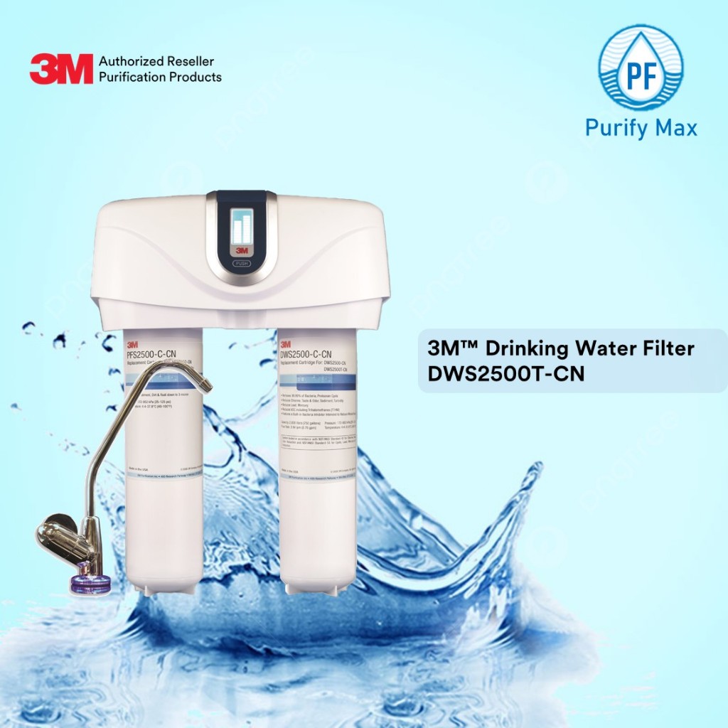 3M™ Water Filter System - DWS2500T Undersink Indoor Water Filter ...