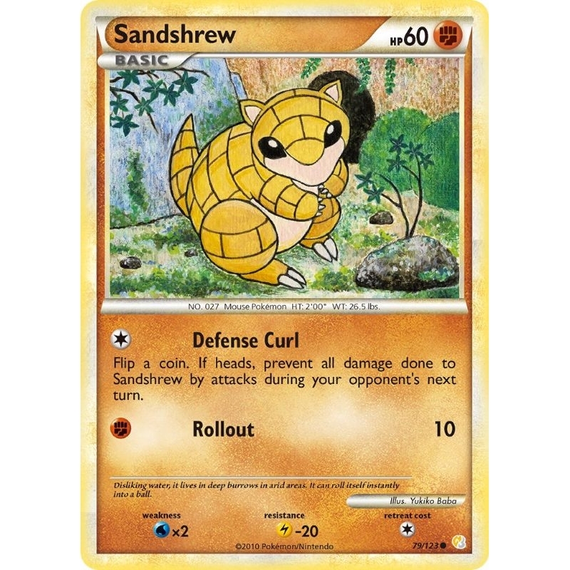 [No.27 /Sandshrew] Pokemon card(*not genuine product*) | Shopee Malaysia