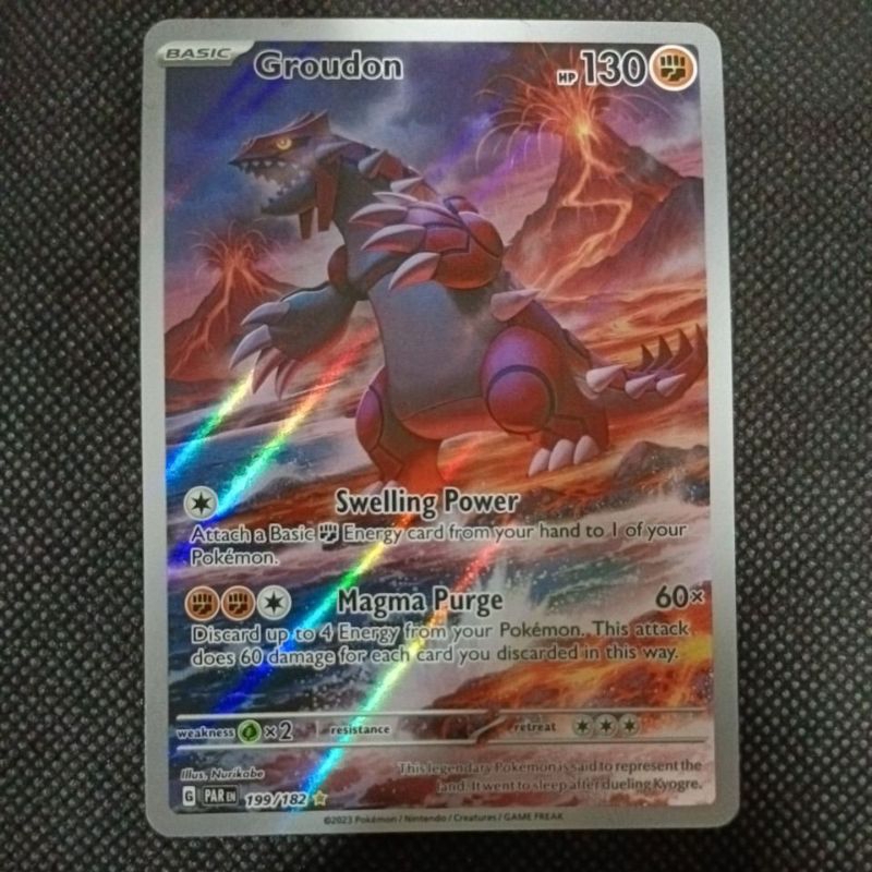 Pokemon Card TCG : Paradox Rift : Groudon 199/182 Special Illustration ...