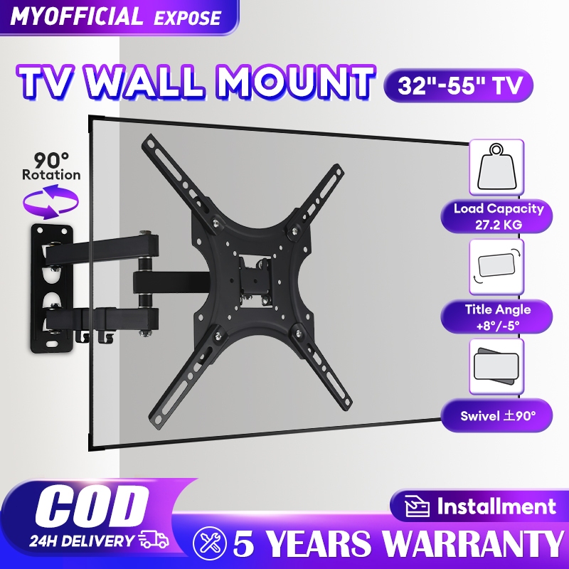 TV Bracket Adjustable Wall Mount 32"-55"Inch TV Bracket Wall Mount Max ...