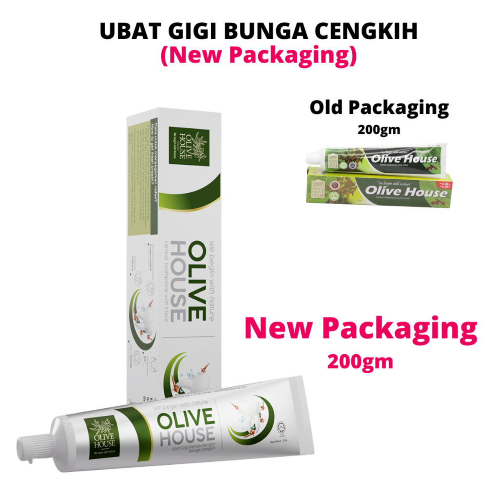 Ubat Gigi Bunga Cengkih Olive House- menghalang kerosakan gigi- new ...