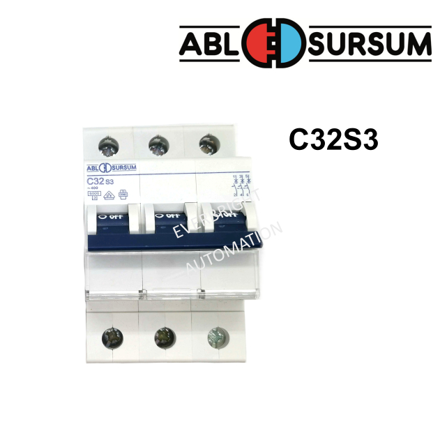 ABL Sursum 1 Pole 1P 2 Pole 2P 3 Pole 3P 10A 16A 20A 32A MCB Hager Schneider | Shopee Malaysia