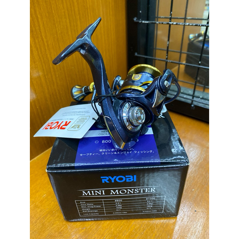 Ryobi Mini Monster Ultra Light spinning Reel. Mesin Pancing Micro ...