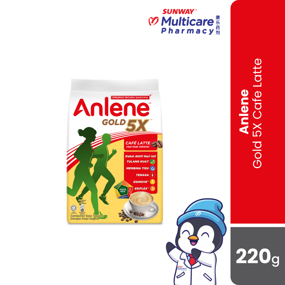 Anlene Gold 5x Cafe Latte 220g | Shopee Malaysia