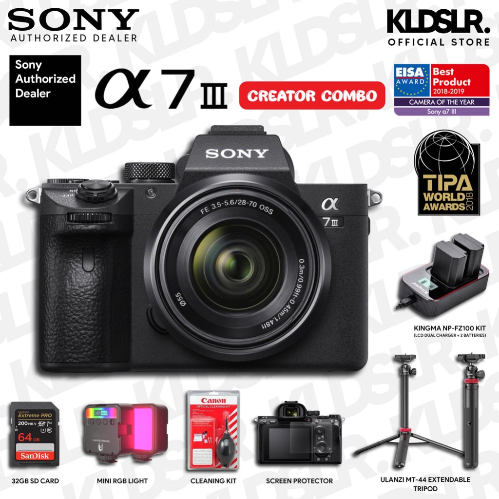 Sony A7III / A7 III / A73 / A7M3 Mirrorless Digital Camera (Body Only ...