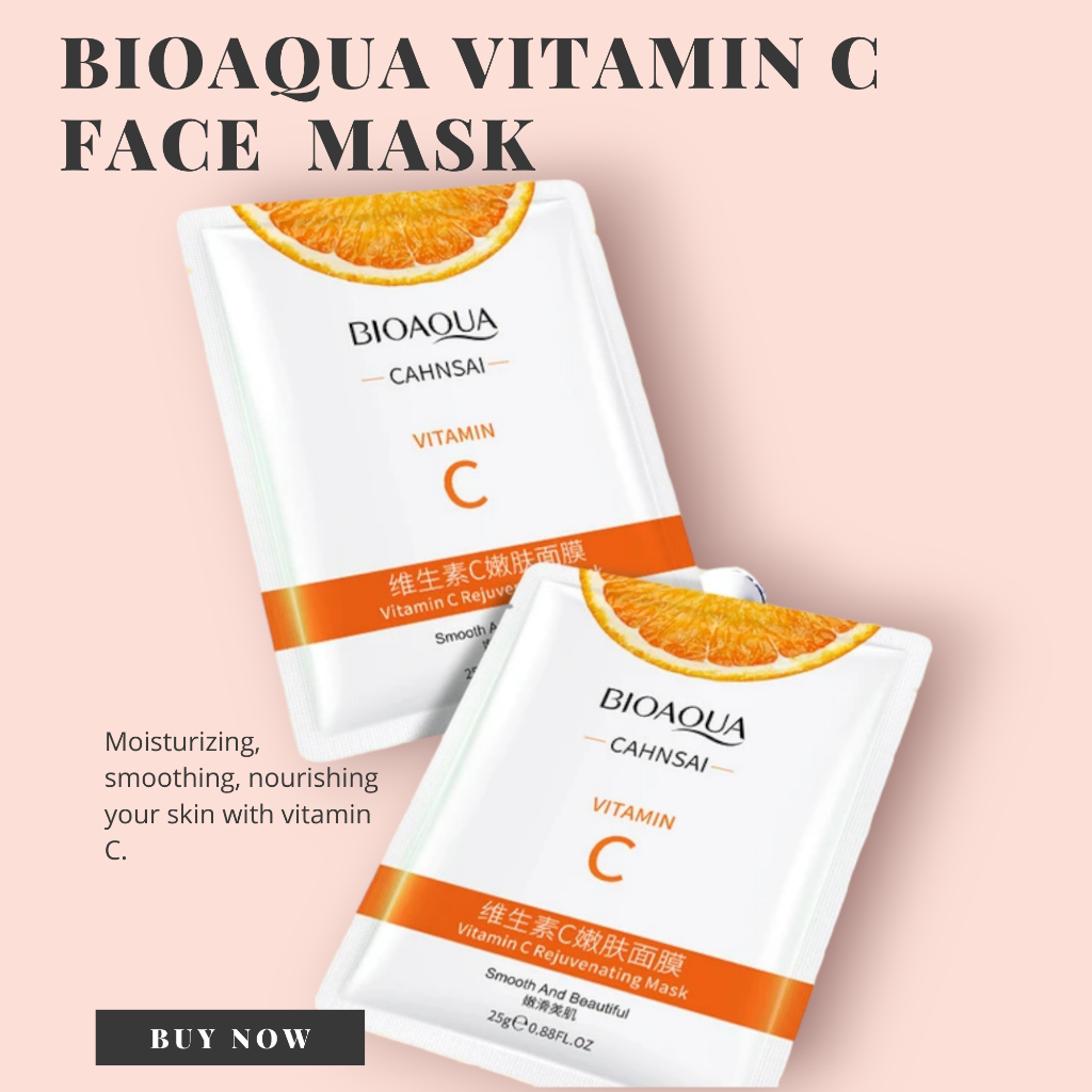 BIOAQUA Vitamin C mask Hydrating Moisturizing Facial Mask Rejuvenating ...