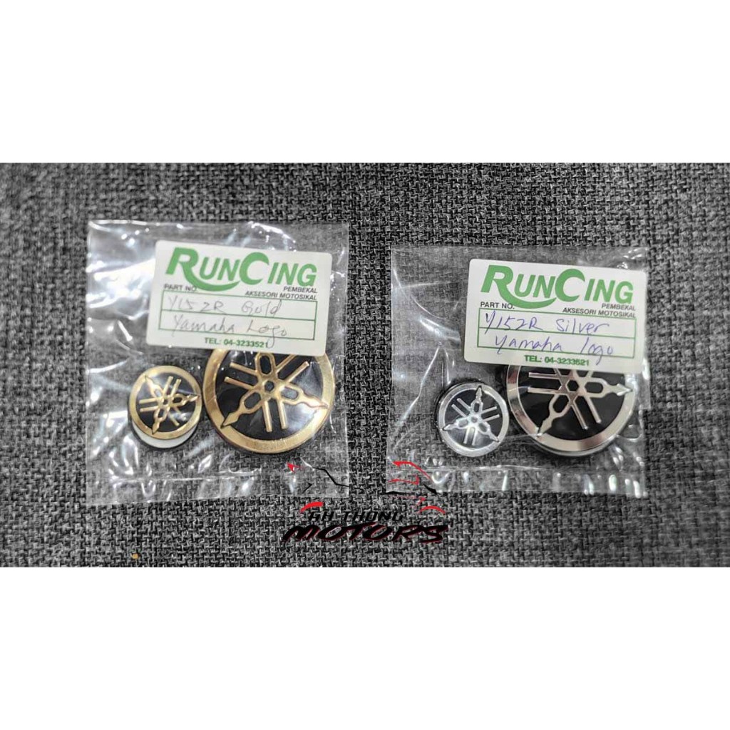 Y15 V1, Y15 V2 RunCing Emblem Set (4pcs) Gold, Silver Gred A | Shopee ...