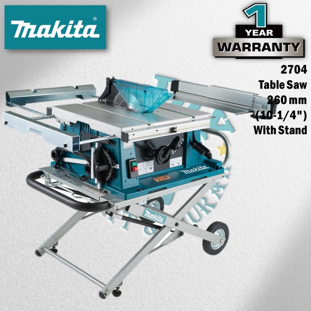 MAKITA 2704 Table Saw with Stand 260MM (10-1/4") 『1 Year Warranty』『100% ...