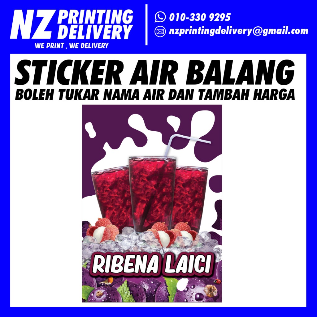 Sticker Air Balang Ribena Laici | Shopee Malaysia