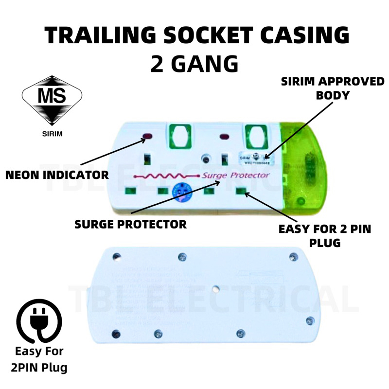 🔥sirim🔥trailing Socket Casing Body Only 2g 3g 4g 5g Extension Socket C W Neon Shopee Malaysia