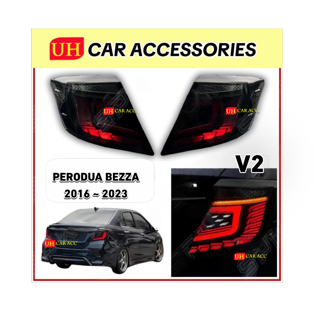 PERODUA BEZZA ( 2016 - 2023 ) V2 DRAGON SCALE SCALE TAIL LAMP TAIL ...