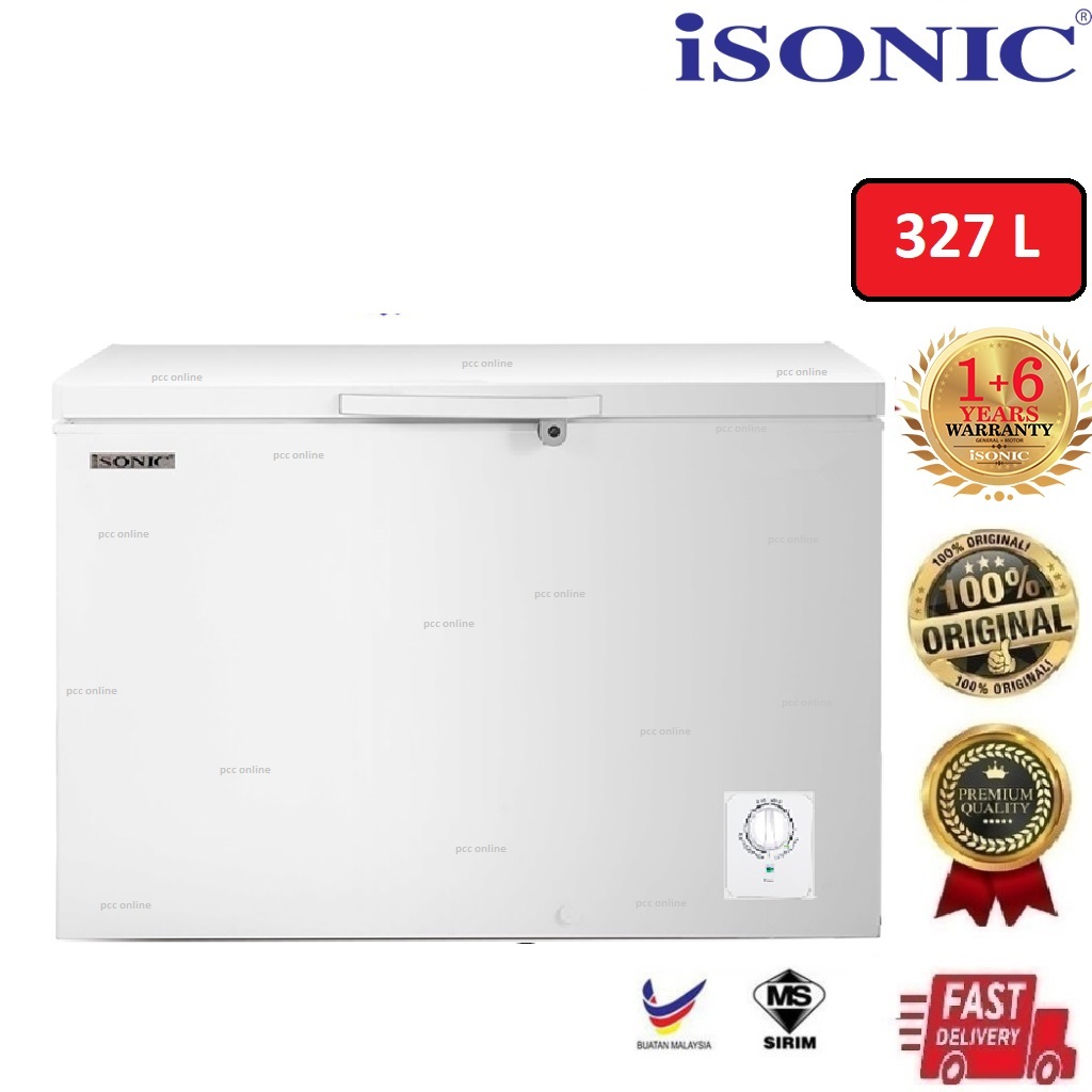 Isonic ICF-418 Chest Freezer /Peti Sejuk Daging / Peti Sejuk Beku (327L ...