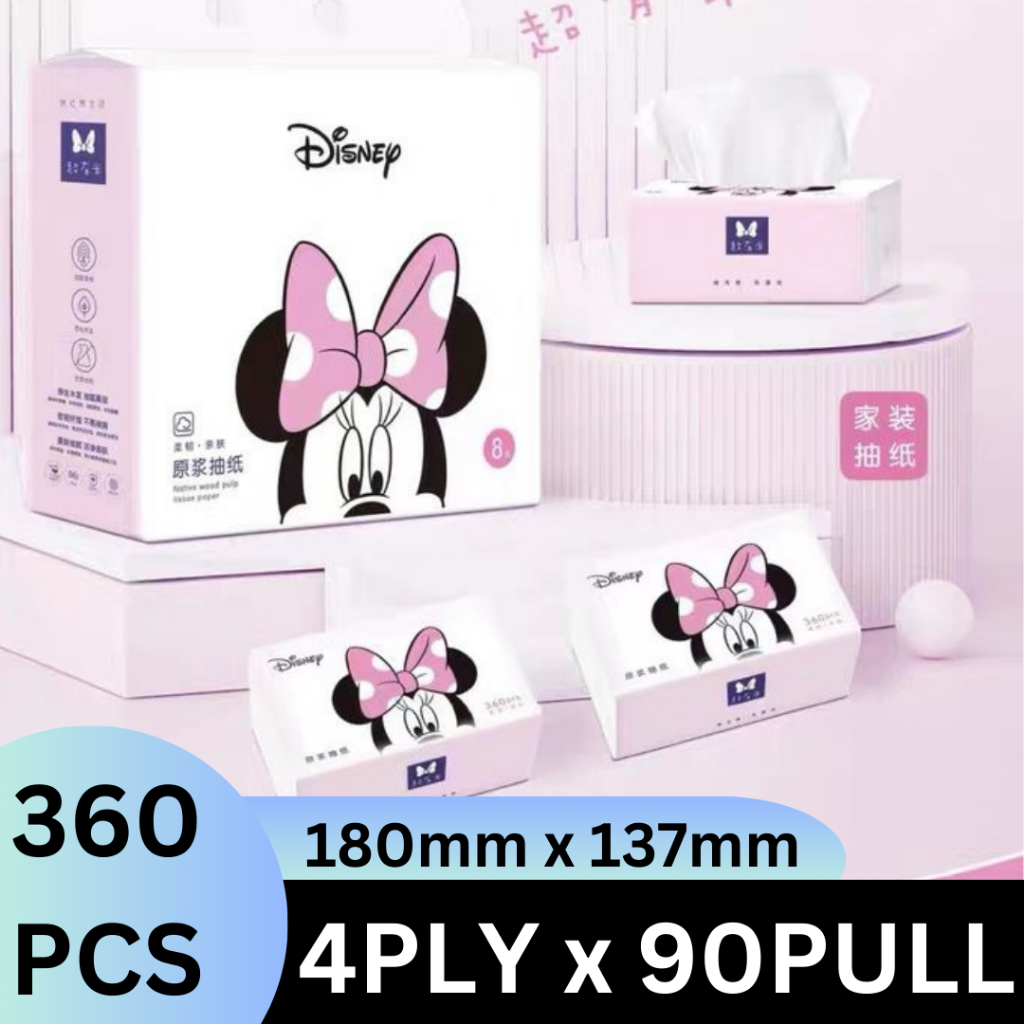 (1 Pack) Minnie Size M Soft Facial Tissue Paper Pocket Soft Handy ...