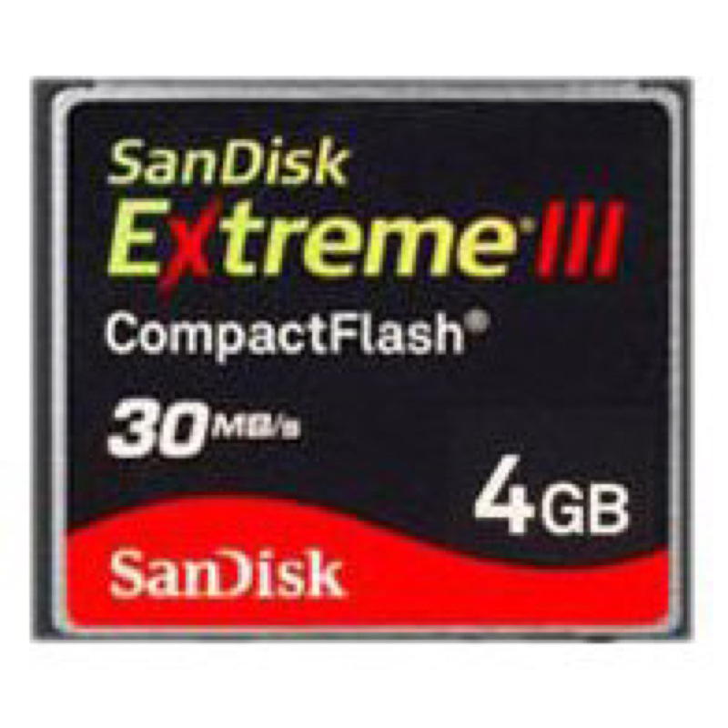 Sandisk Extreme III Compact Flash 4 GB 30Mb/s ( used card ) | Shopee Malaysia