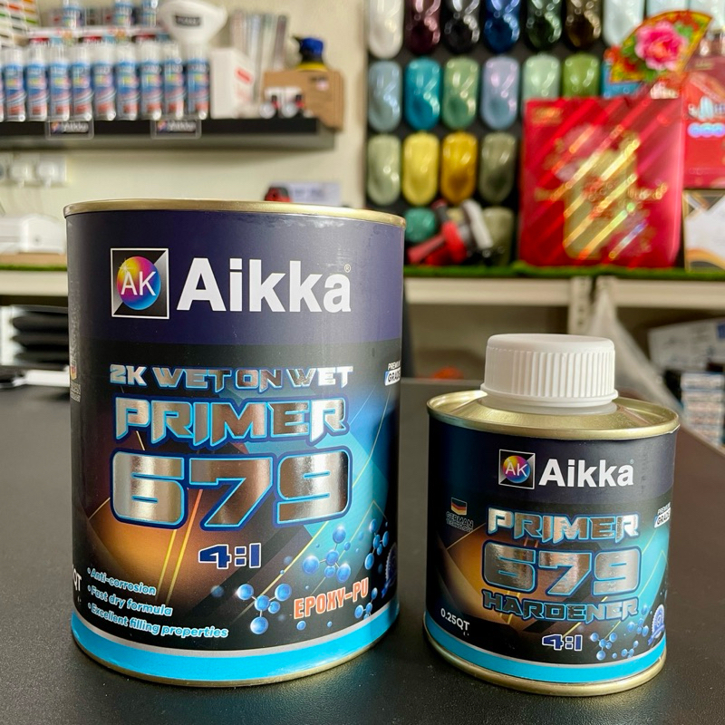 Aikka 2K 4:1 Wet On Wet Primer 679 With Hardener German Technology ...