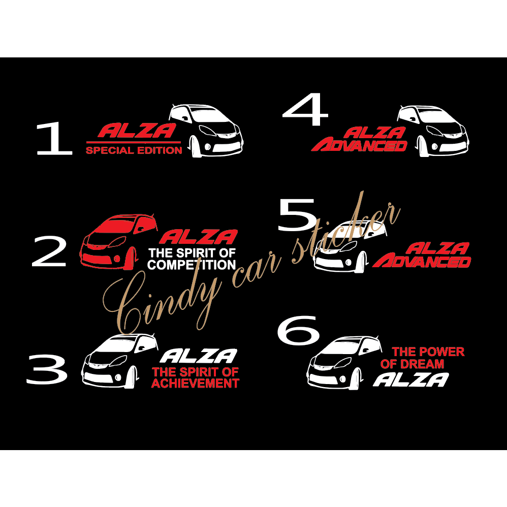 Perodua Alza car sticker | Shopee Malaysia