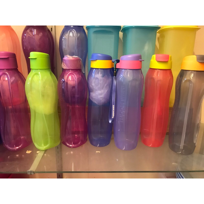 [BOTOL 1LITER ECO & SLIM ECO TUPPERWARE BRAND] botol air 1Liter flip ...