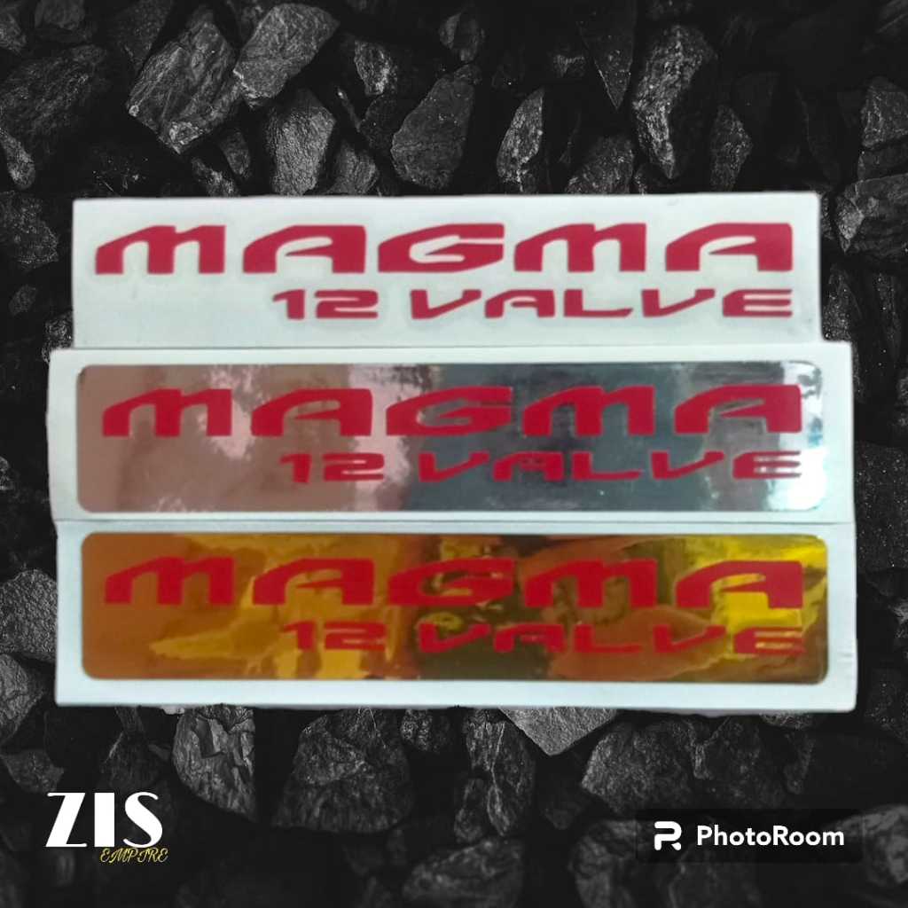 Magma 12 Valve Engine Sticker / Car Decal Automotive Die-Cut Vinyl ...