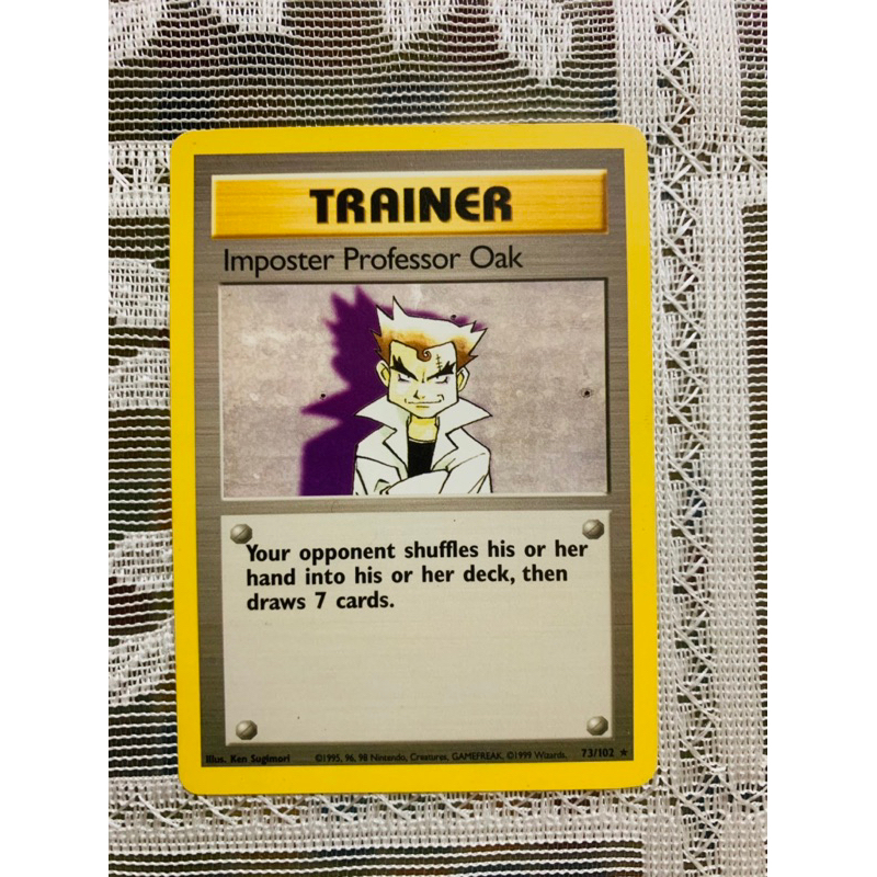 Pokémon TCG Trainer Card Rare Imposter Professor Oak. | Shopee Malaysia