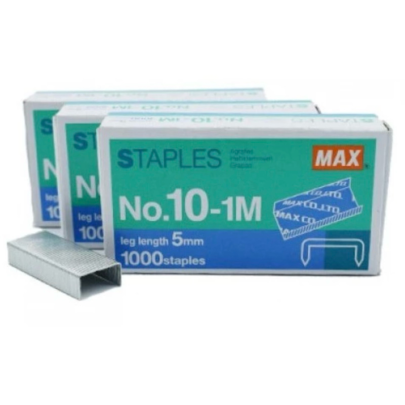 Original MAX Staples No10-1M (1box/1000 staples) (Dawai Kokot Ubat ...